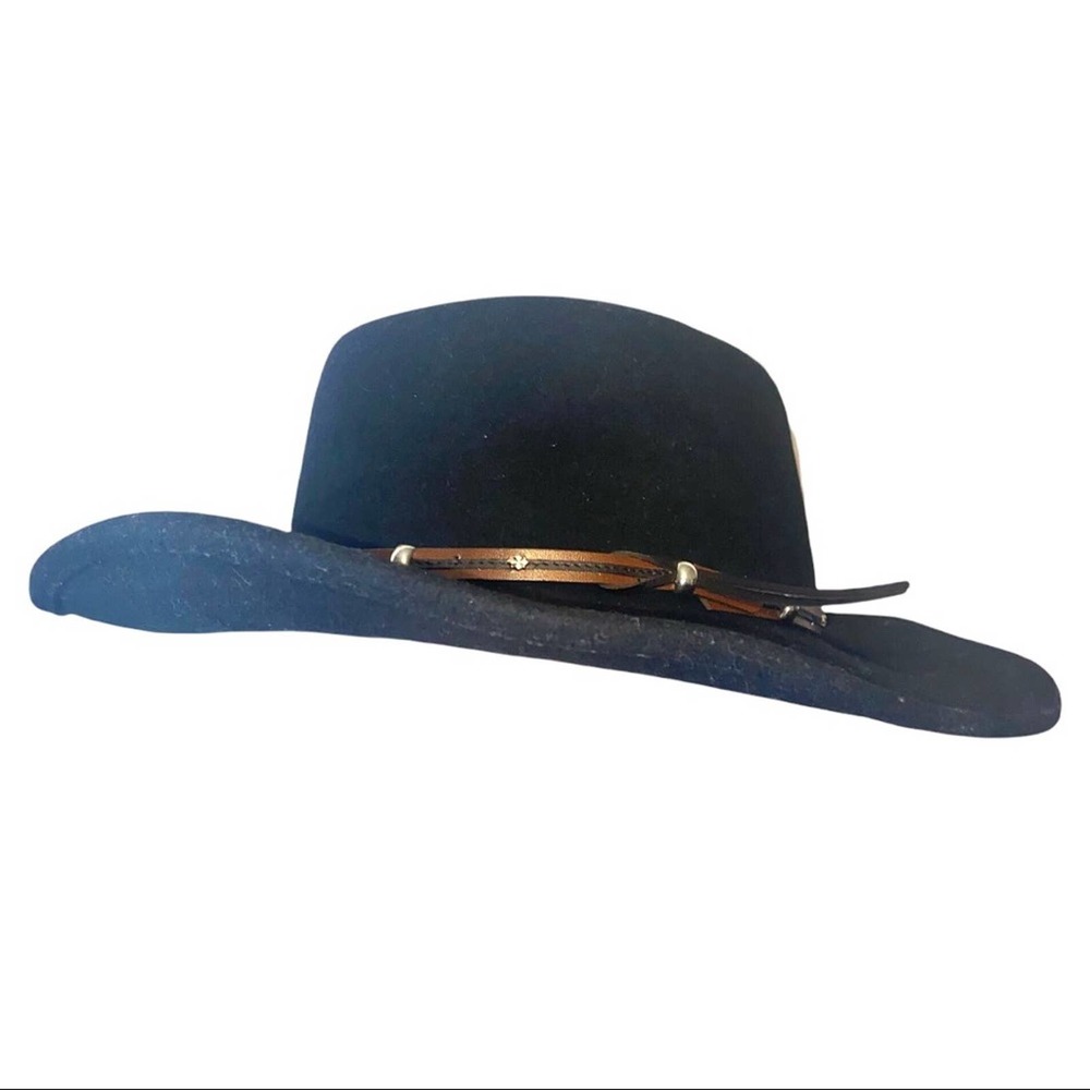 Bailey Rider Black Wool Felt Western Style Hat The Wi… - Gem